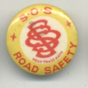 SOS Road Safety from the Badge Collectors Circle Archive