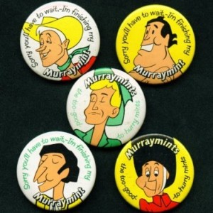 Murray Mints from the Badge Collectors Circle Archive