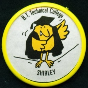 Buzby; B.T. Technical College Shirley from the Badge Collectors Circle ...