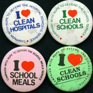 NUPE; Trade Union public service campaigns from the Badge Collectors ...