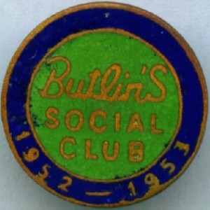 Butlin's Social Club 1952-1953 from the Badge Collectors Circle Archive