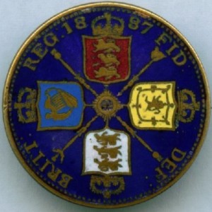 Queen Victoria; Reg. 1887 Fid. Def. Britt. from the Badge Collectors ...