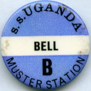 SS Uganda; Bell B Muster Station Education Cruise Ship from the Badge ...